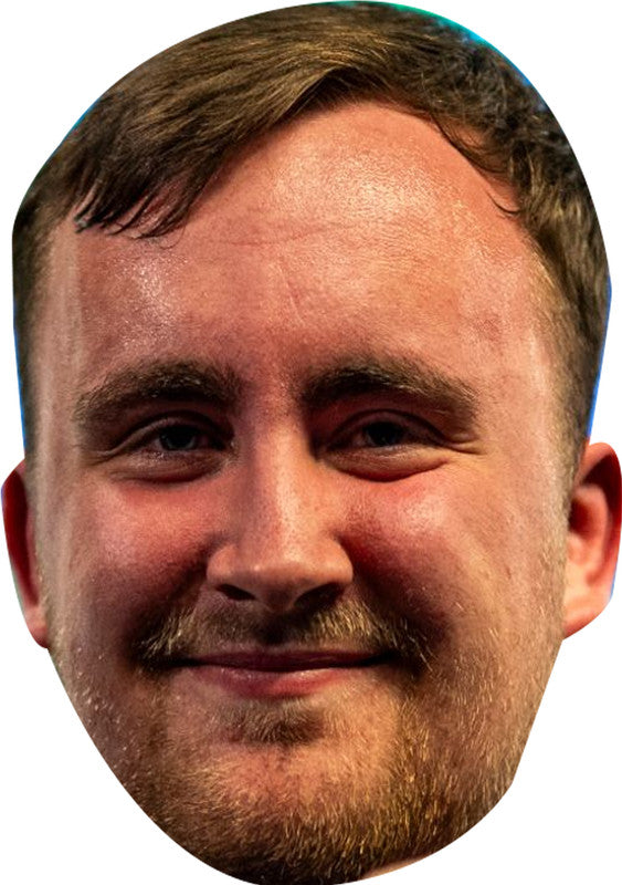 Luke Littler Celebrity Cardboard Party Face Mask – Professional Darts