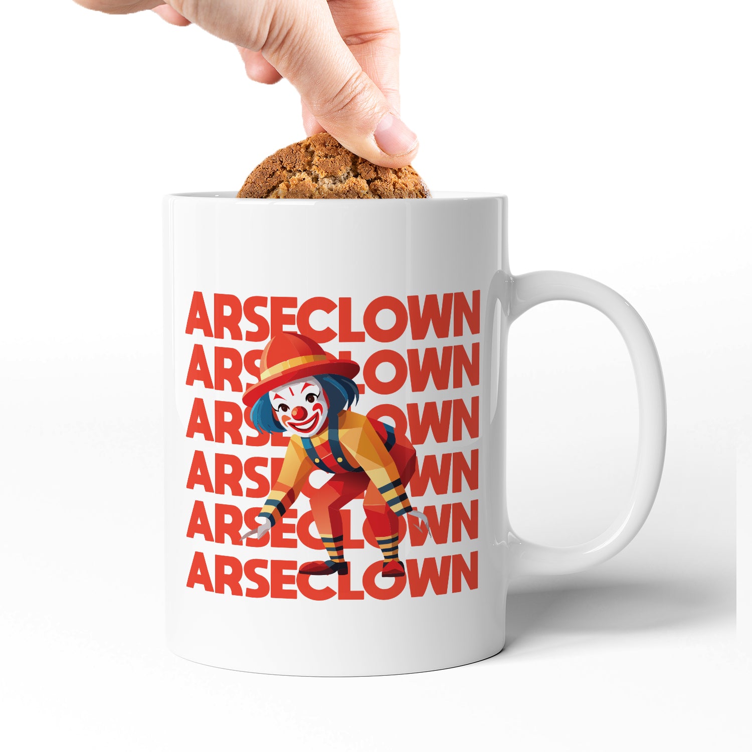 Rude Swear Word Printed Mug Design - AR*ECLOWN (3 Colours)