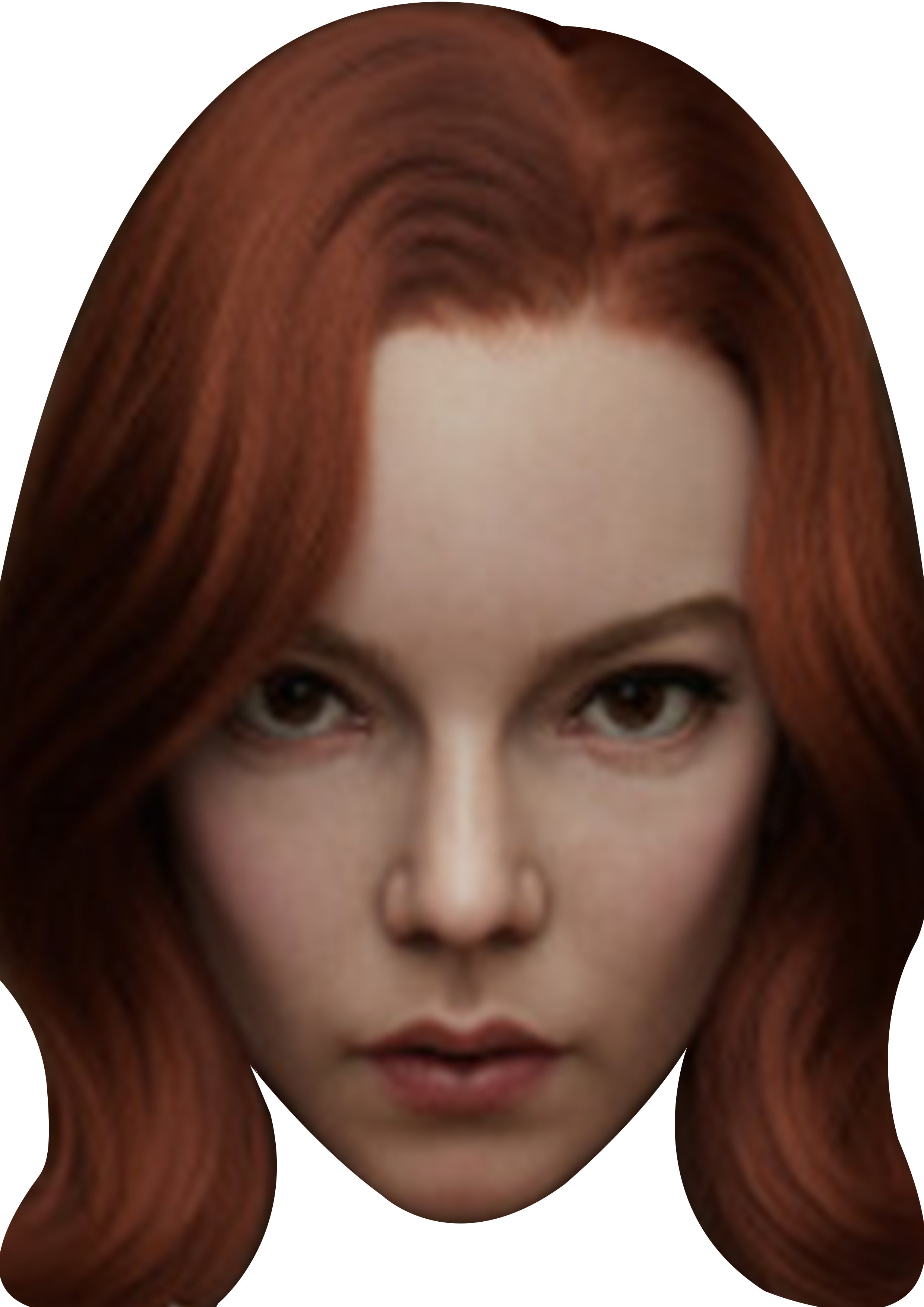 Anya Taylor-Joy - Queens Gambit Celebrity Face Mask Fancy Dress Cardbo