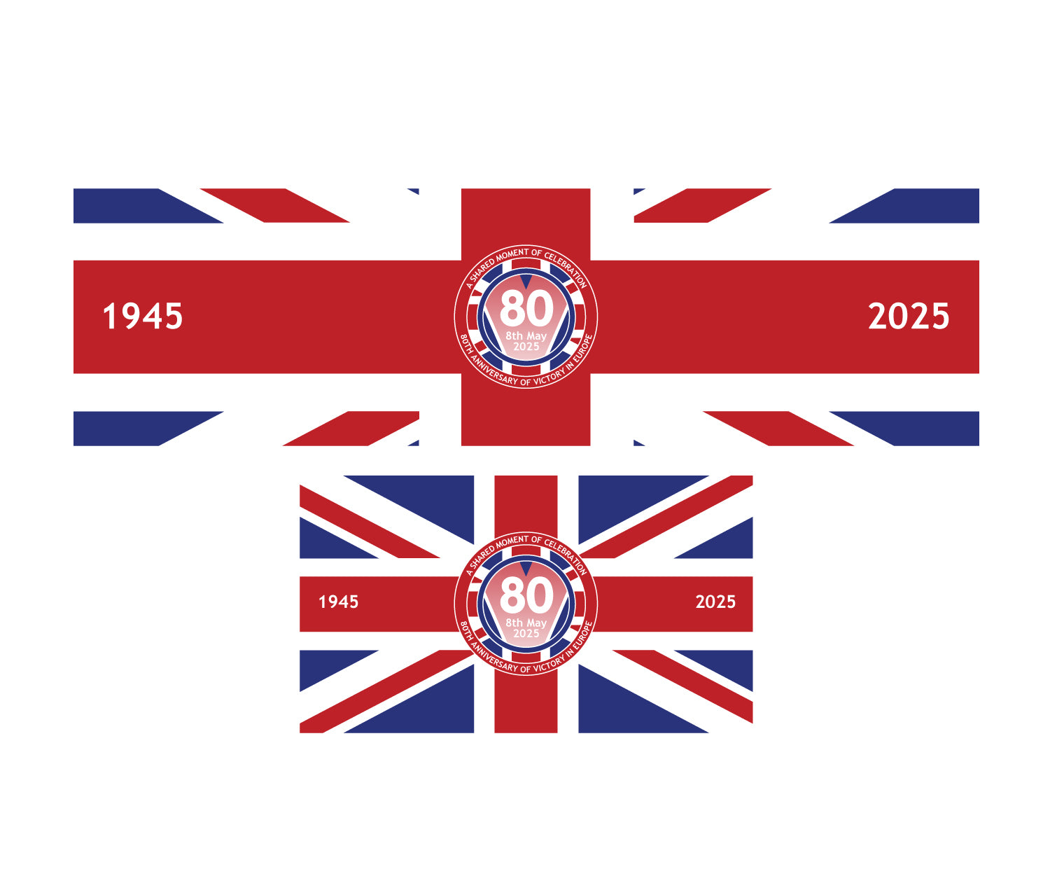 VE Day 80th Anniversary Bar Mat Runner Design 1 - Special Edition