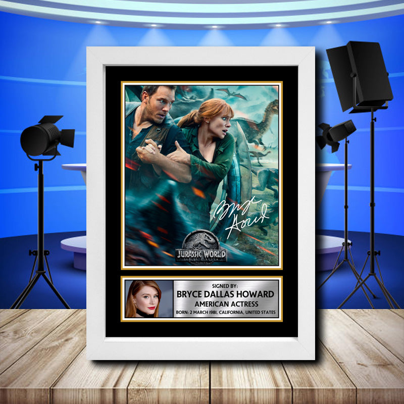 Signed TV Show Prints Bryce Dallas Howard 1 Signed Autographed Televis