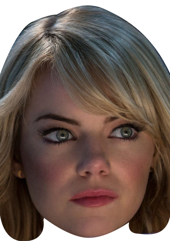 Emma Stone -Gwen Stacy Celebrity Face Mask Fancy Dress Cardboard Costu