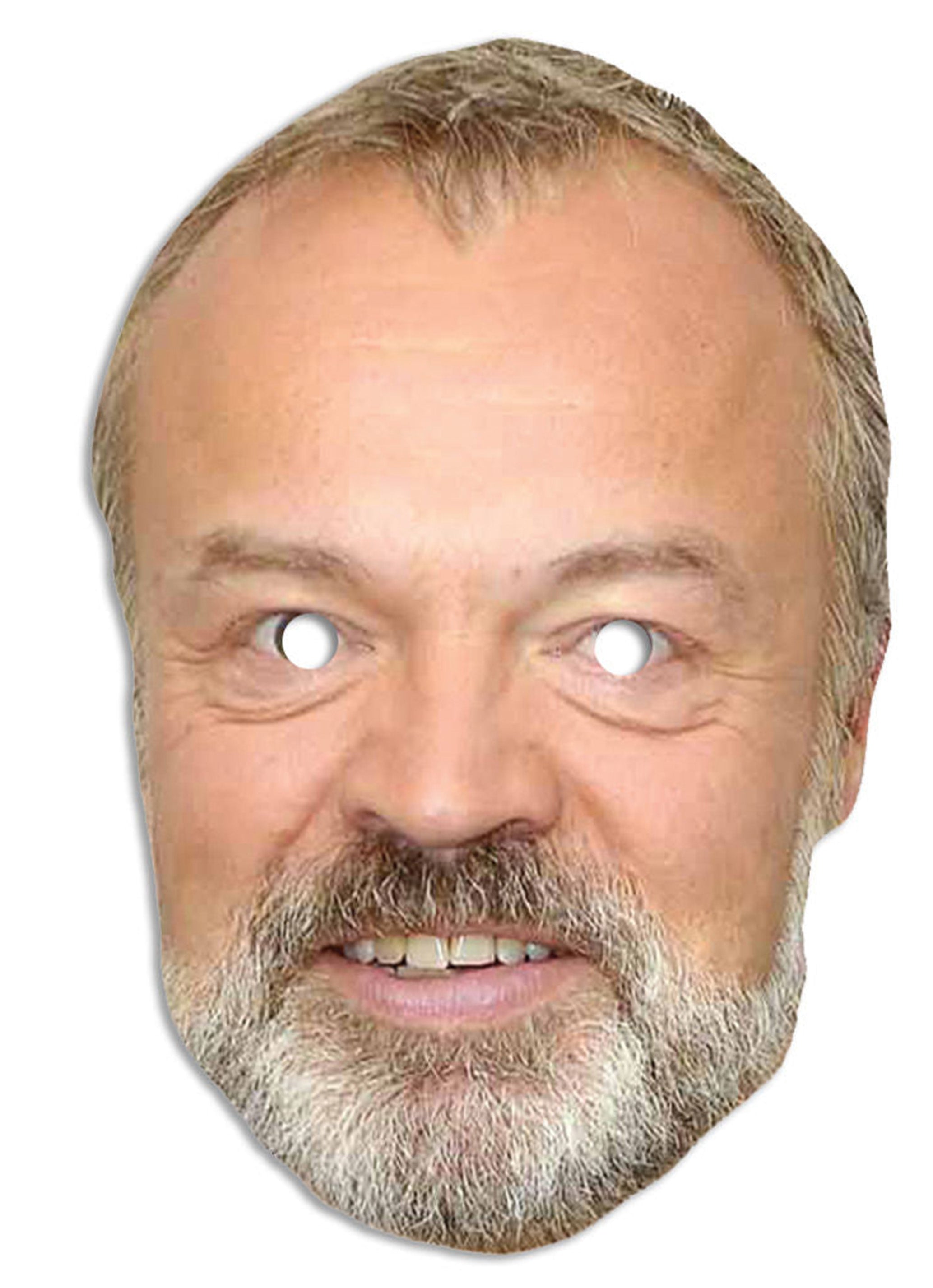Graham Norton LF2 Celebrity Face Mask Fancy Dress Cardboard Costume Ma