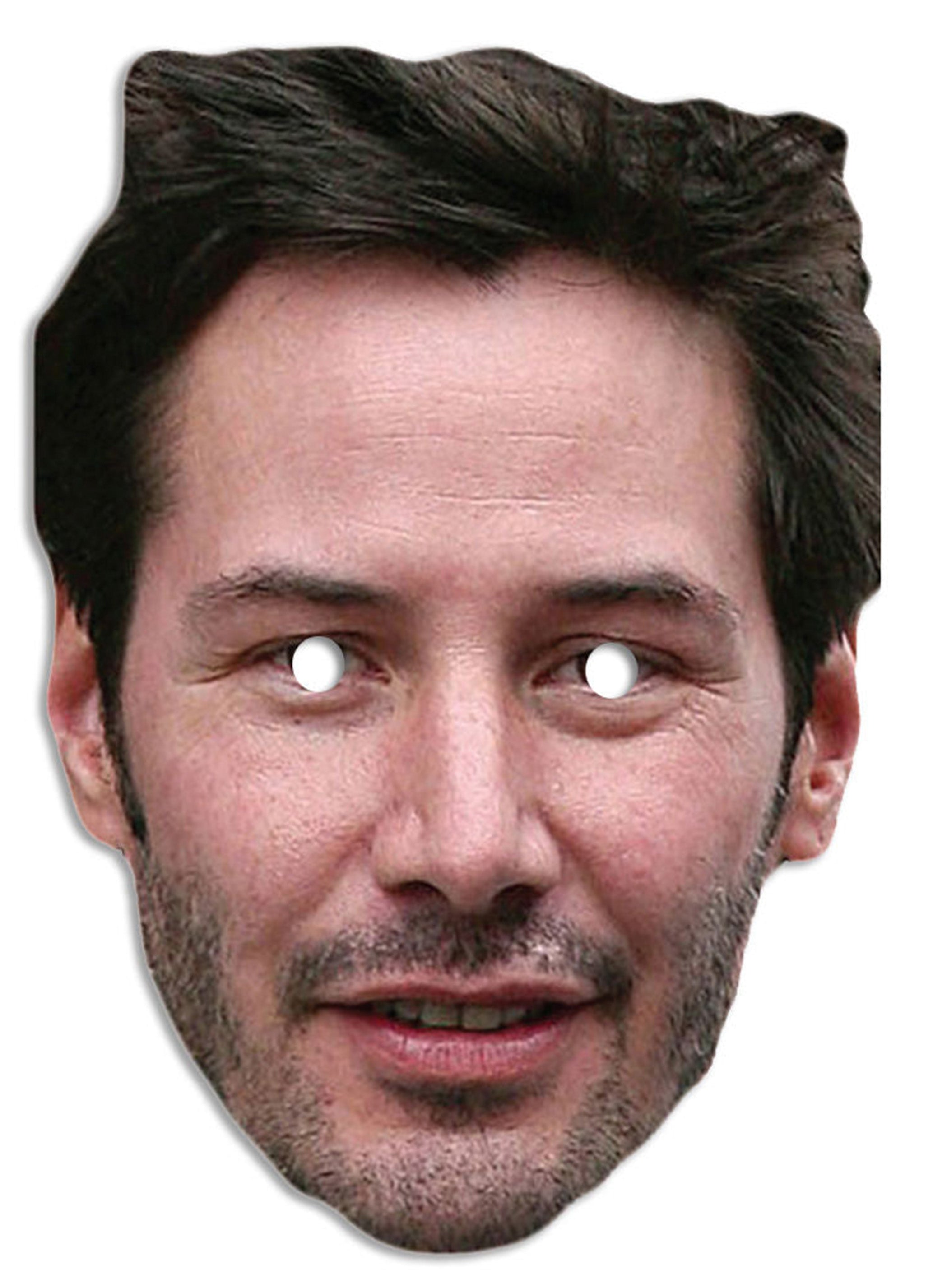 Keanu Reeves LF2 Celebrity Face Mask Fancy Dress Cardboard Costume Mas