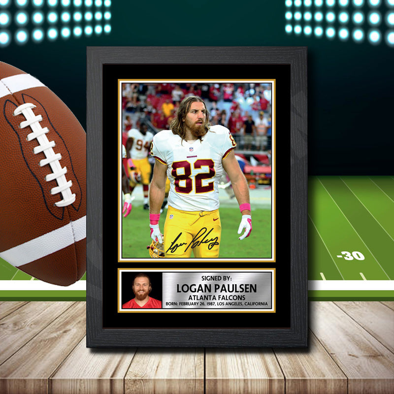 Signed NFL Footballers Logan Paulsen 1 - Signed Autographed NFL Star P