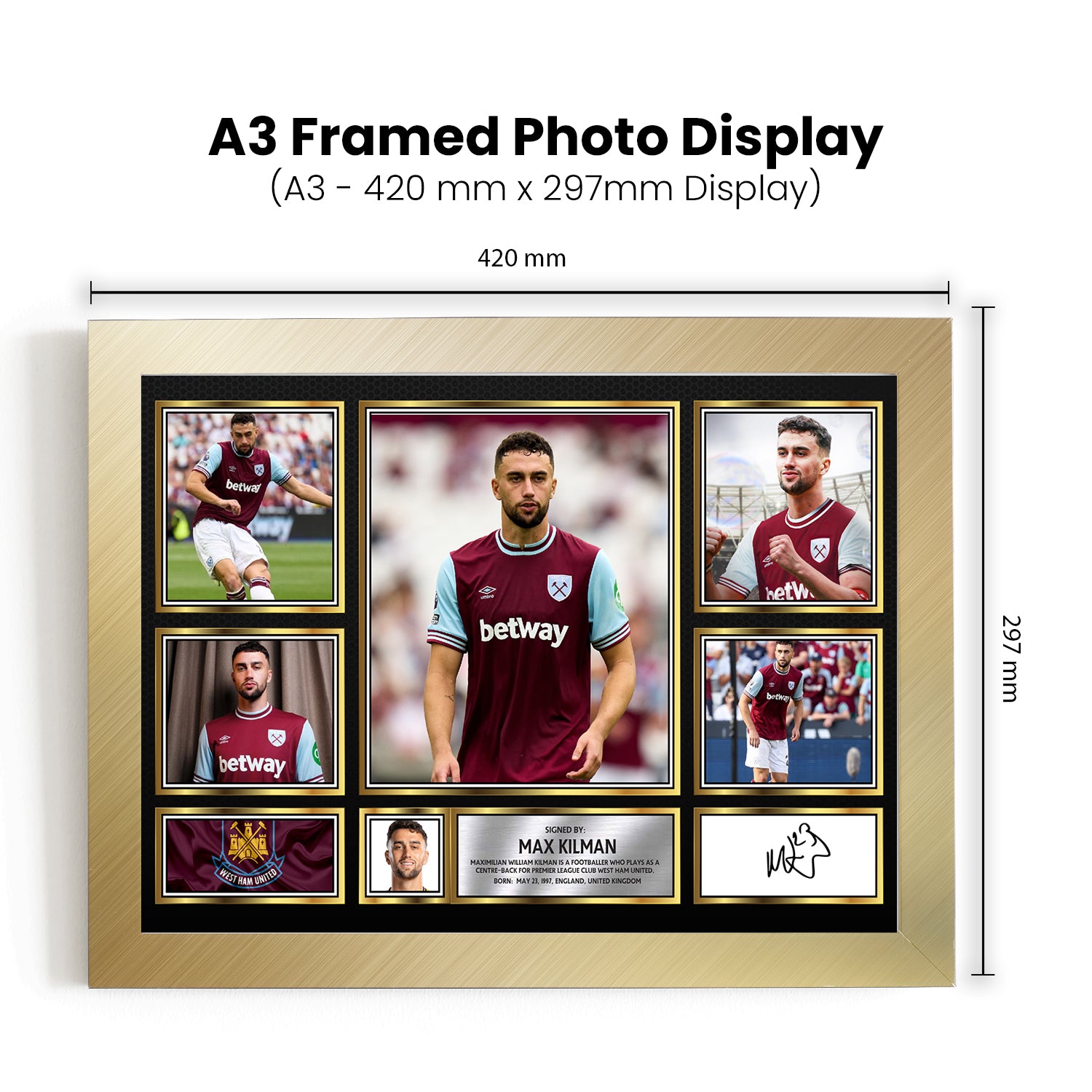 Max Kilman Limited Edition Signed Football Poster Print