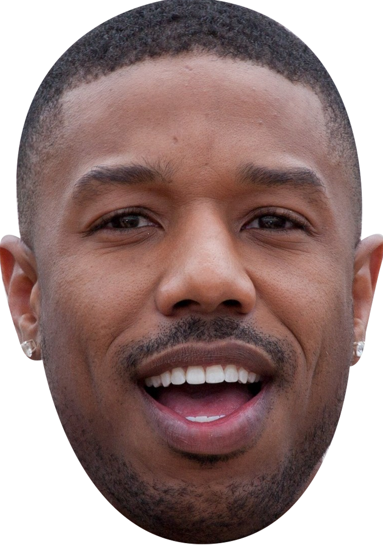 Michael B Jordan 2025 Celebrity Face Mask Fancy Dress Cardboard Costum