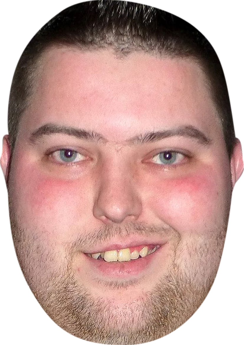Michael Smith - Darts Face Mask Fancy Dress Cardboard Costume Mask