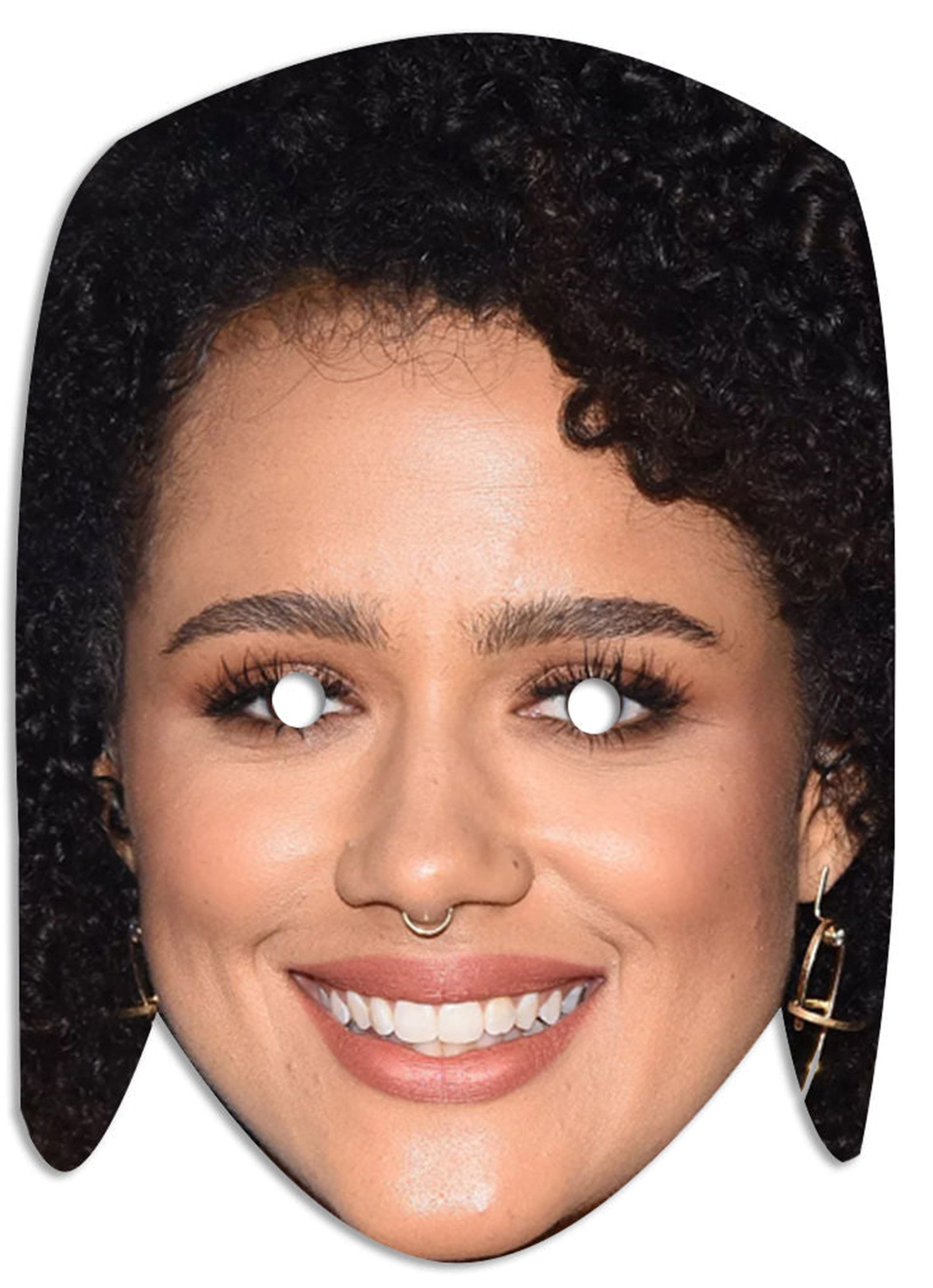 Nathalie Emmanuel Celebrity Face Mask Fancy Dress Cardboard Costume Ma