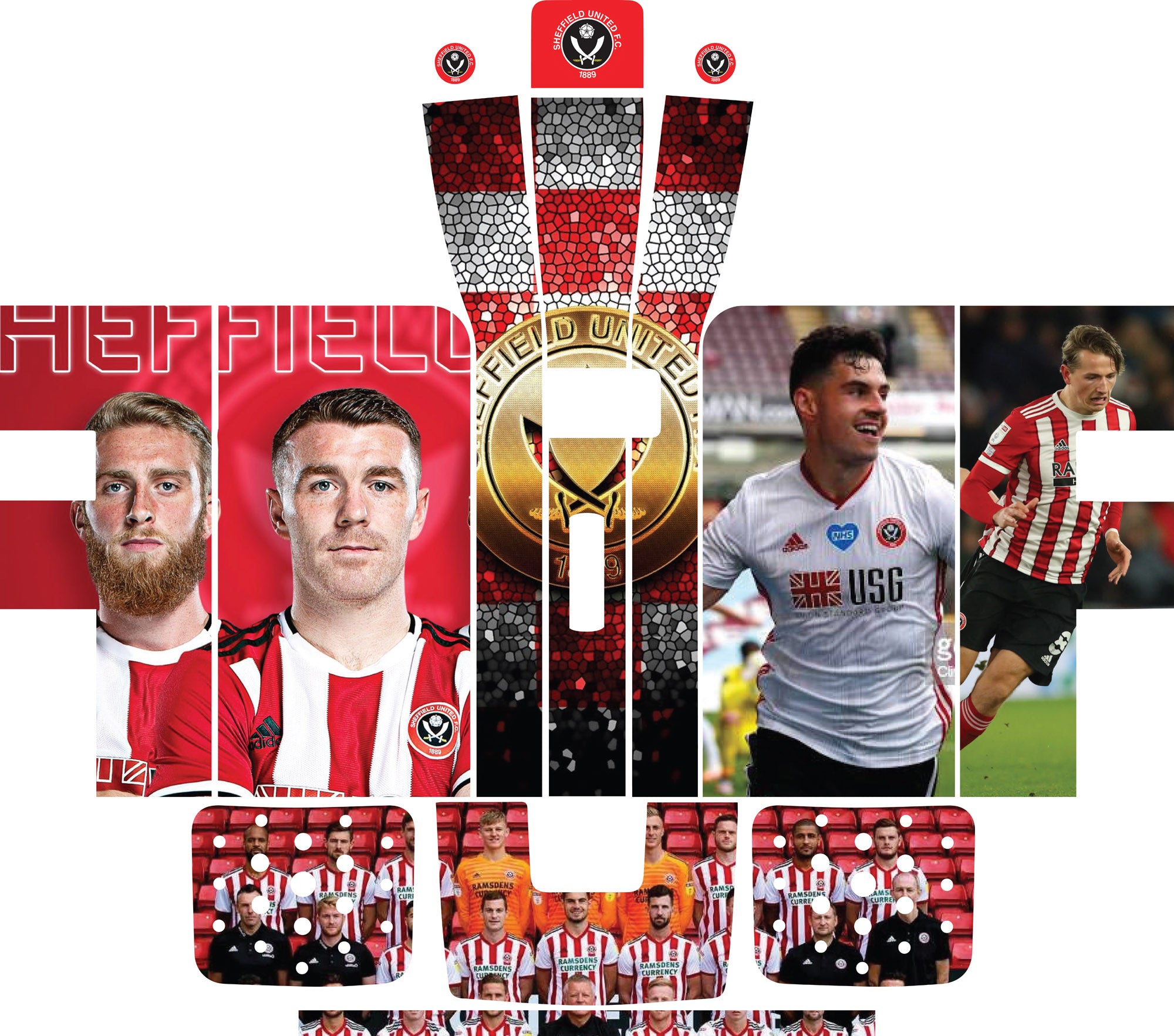 Perfect Draft Maxi Skin - Sheffield United FC - Vinyl Sticker