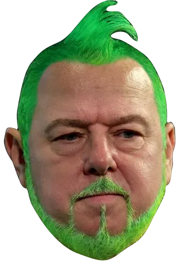 Peter Wright - Darts 2024 Face Mask Fancy Dress Cardboard Costume Mask