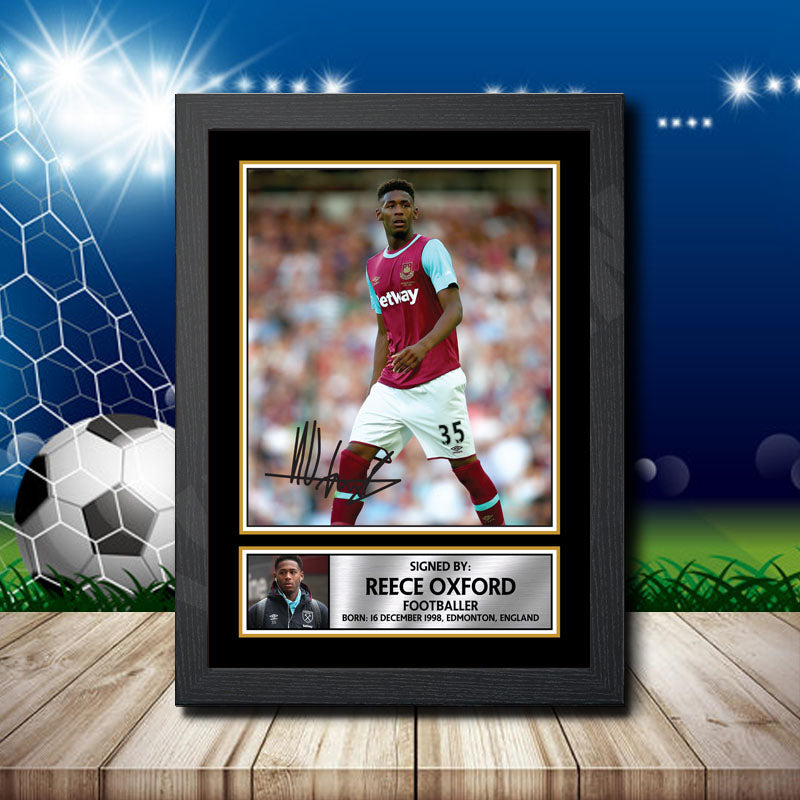 Signed Footballer Posters Reece Oxford 1 Signed Autographed Footballer