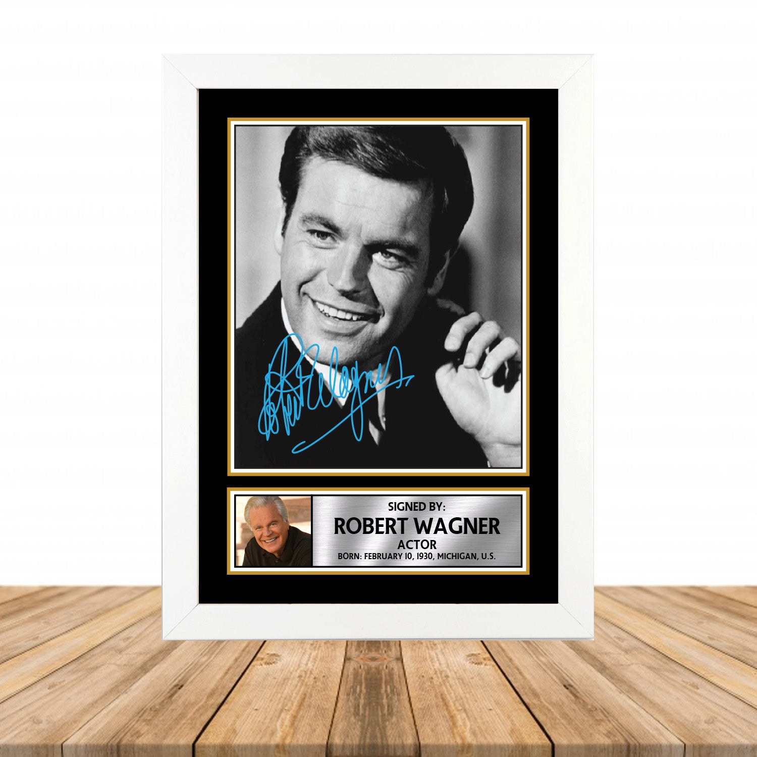 Signed Television Prints Robert Wagner M920 Television Autographed Pos