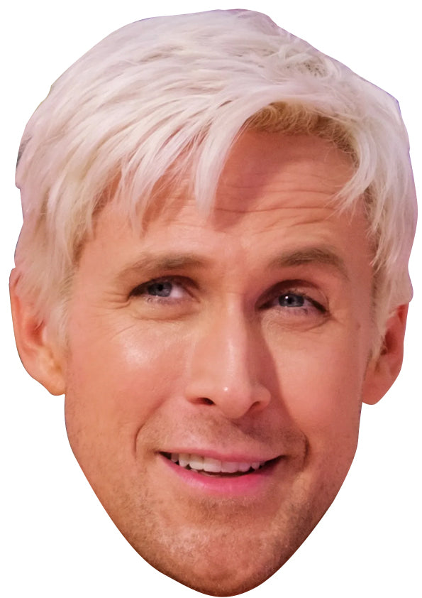 Ryan Gosling - Ken Face Mask Fancy Dress Cardboard Costume Mask