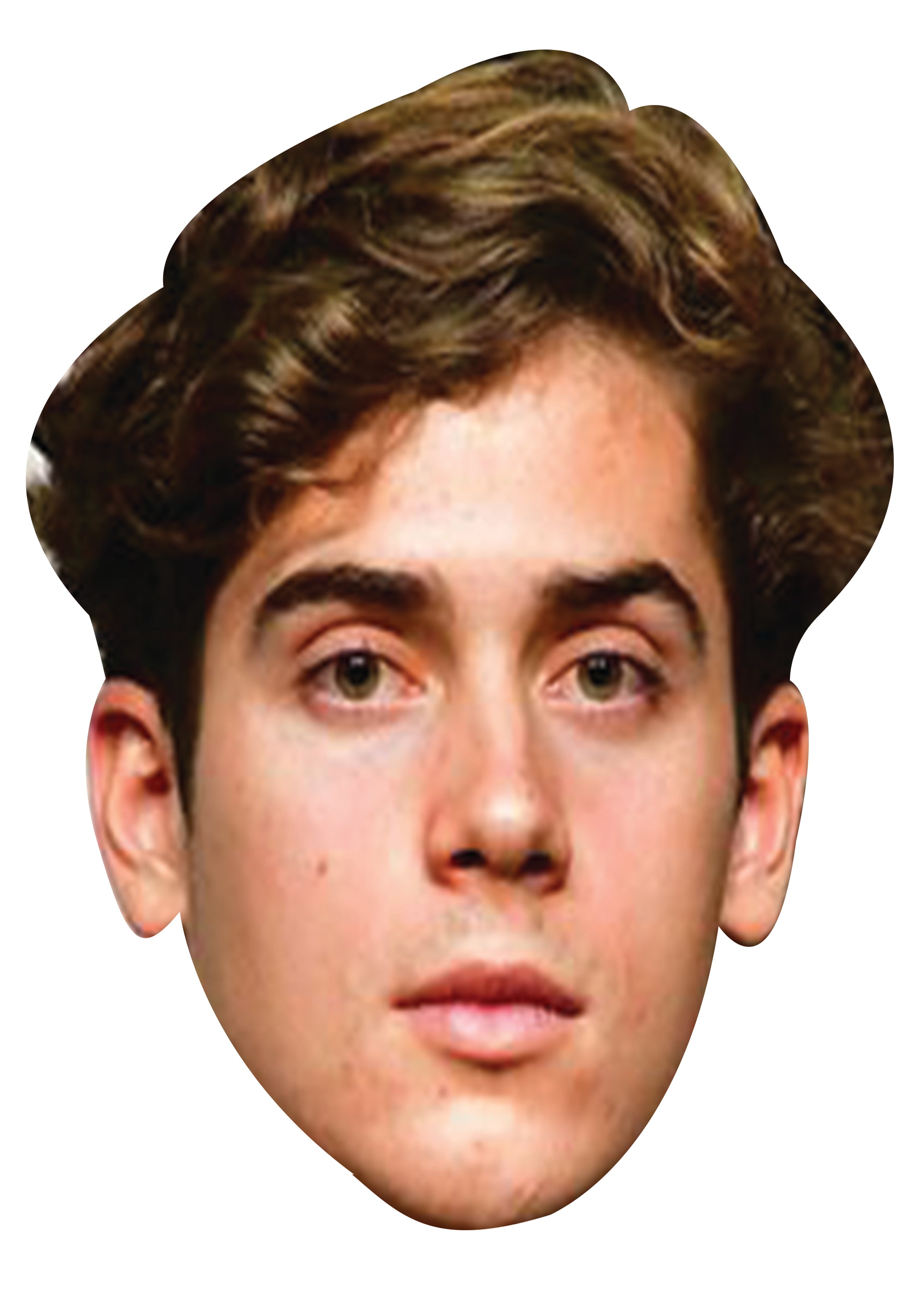 Franco Colapinto F1 Celebrity Face Mask Fancy Dress Cardboard Costume