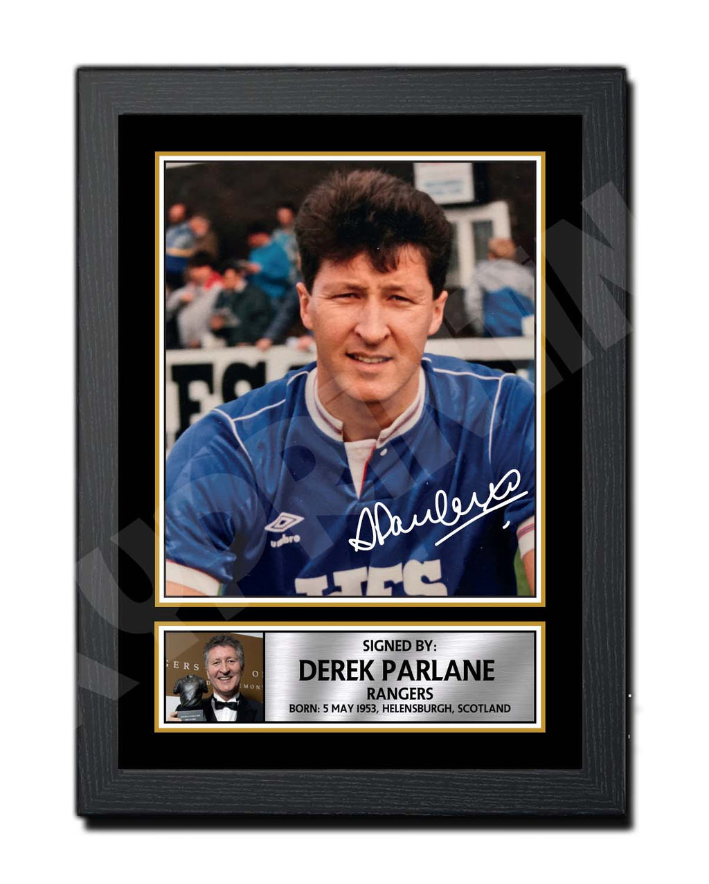 DEREK PARLANE 2 Limited Edition Football Player Signed Print - Footbal