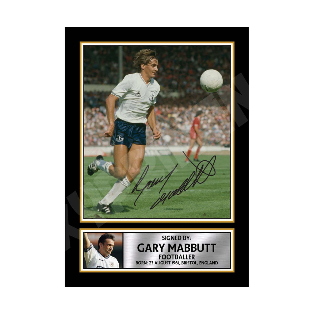 GARY MABBUTT 2 Limited Edition Football Player Signed Print - Football