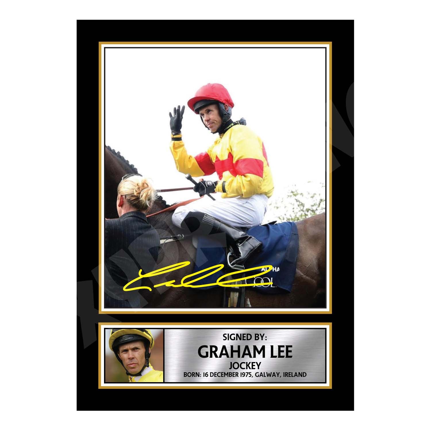 GRAHAM LEE 2 Limited Edition Horse Racer Signed Print - Horse Racing