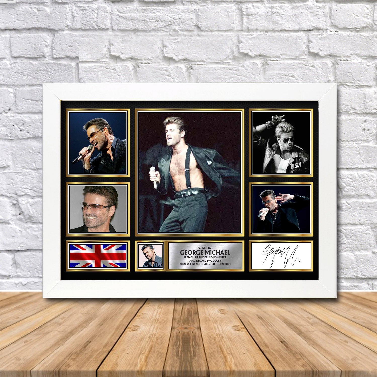 George Michael Limited Edition Signed Print