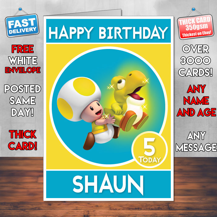 Glowing Baby Yoshi Super Mario Inspired Theme Personalised Kids Inspir