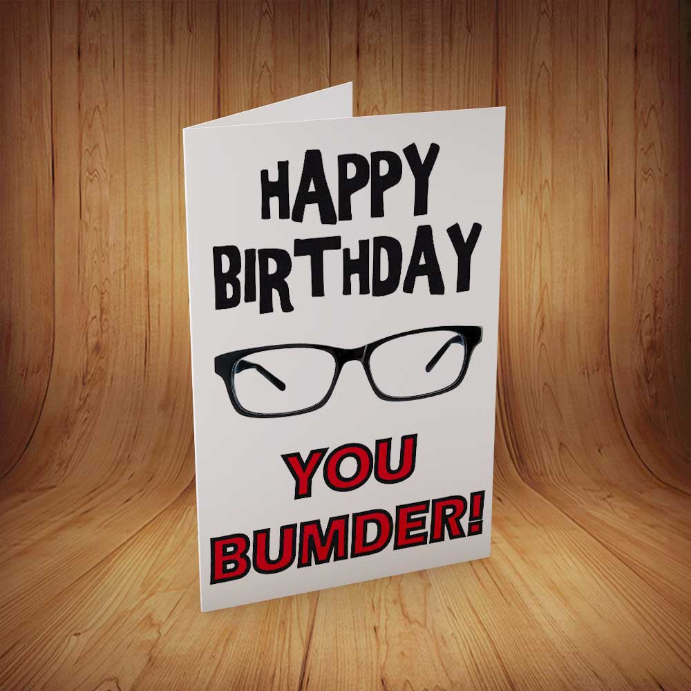 Happy Birthday Bummer INSPIRED Adult Personalised Birthday Card Birthd