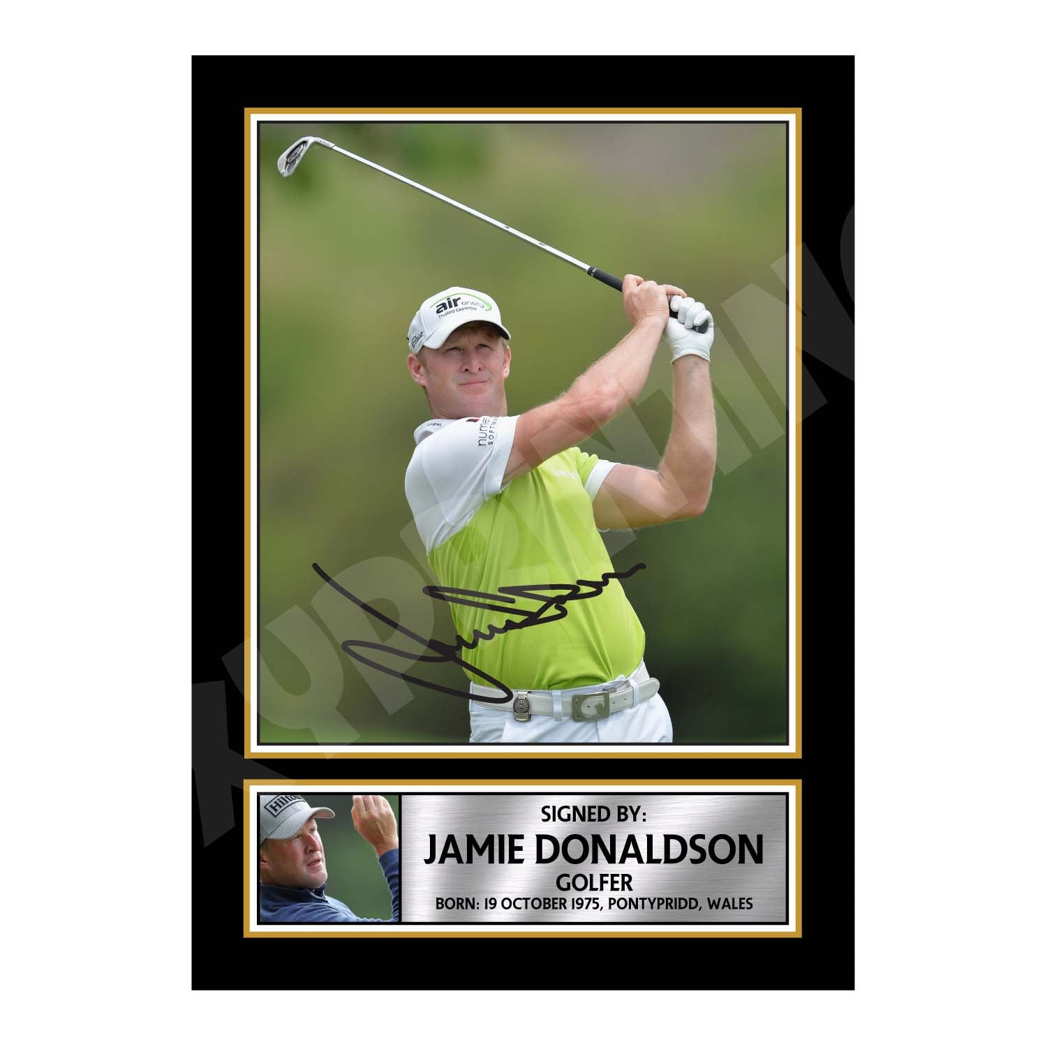 JAMIE DONALDSON 2 Limited Edition Golfer Signed Print - Golf