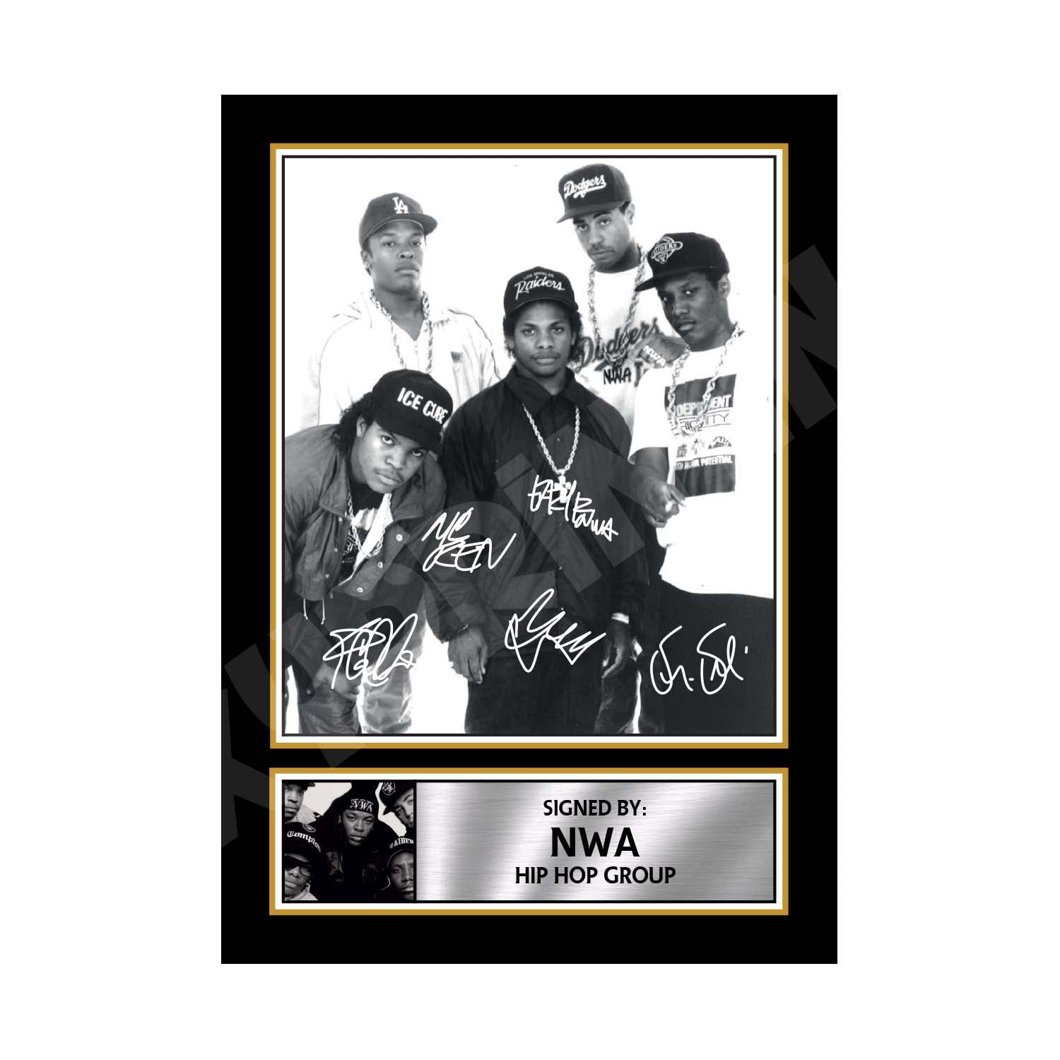 NWA FULLY SIGNED (1) Limited Edition Music Signed Print
