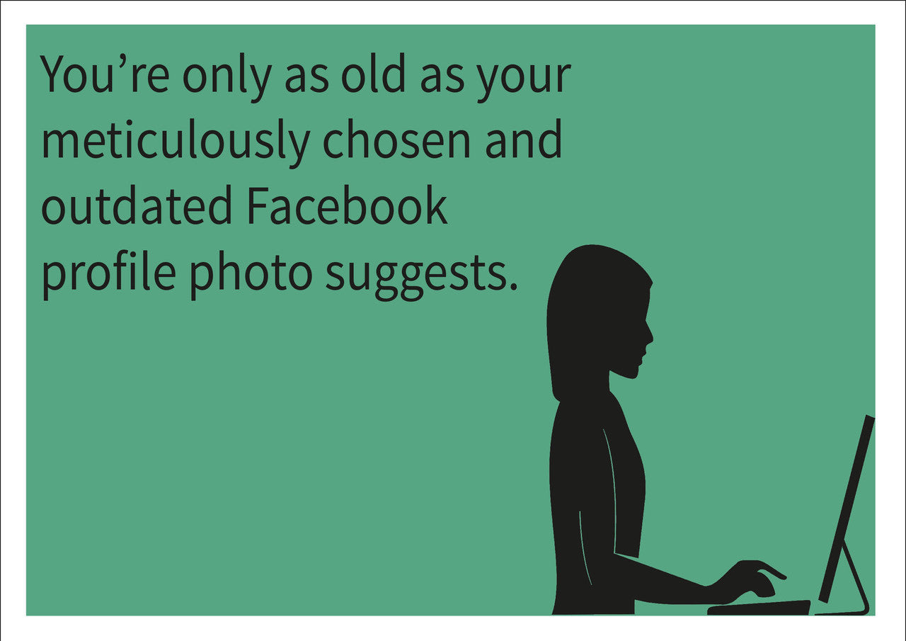 Outdated Picture INSPIRED Adult Personalised Birthday Card Birthday Ca