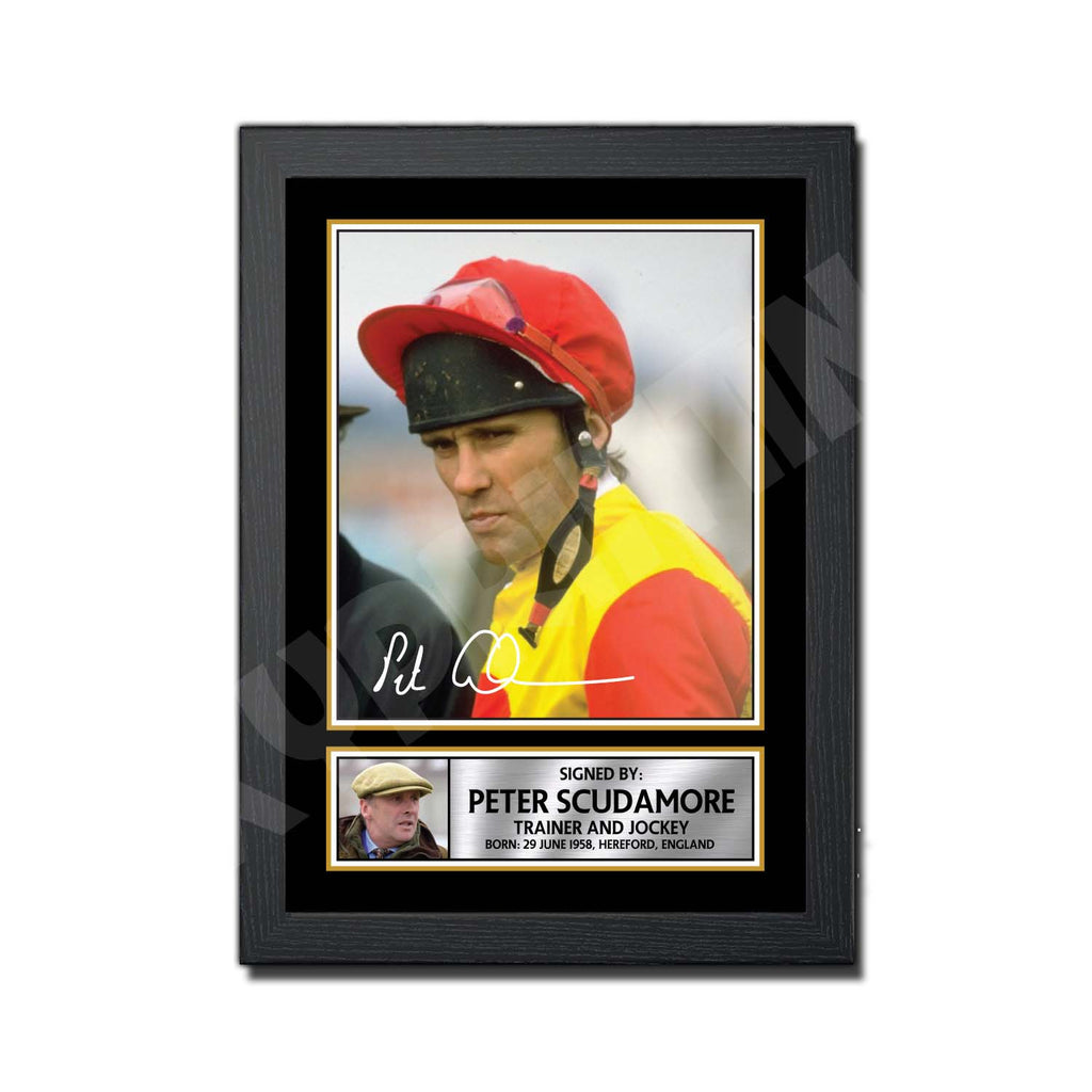 PETER SCUDAMORE 2 Limited Edition Horse Racer Signed Print - Horse Rac