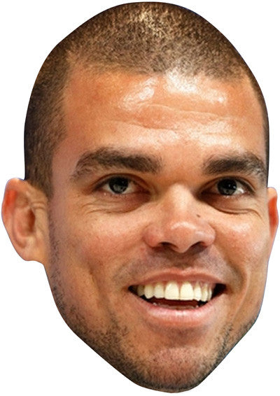 Pepe FOOTBALL 2018 Celebrity Face Mask Fancy Dress Cardboard Costume M