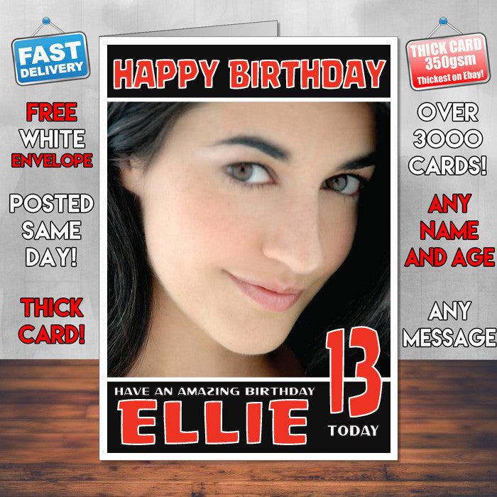 Personalised Lisa Roti Celebrity Inspired Style Birthday Card (SA)