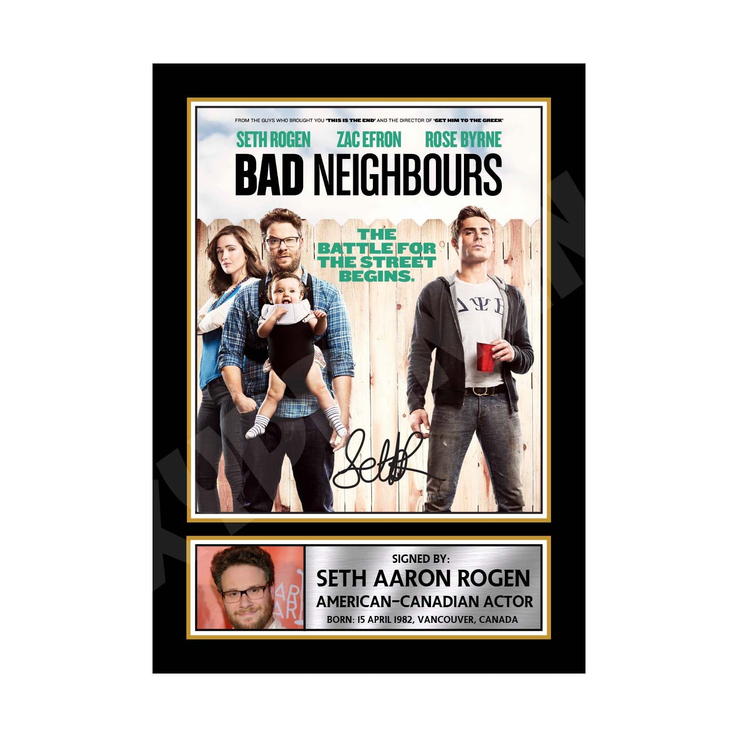Seth Rogen 1 Limited Edition Movie Signed Print