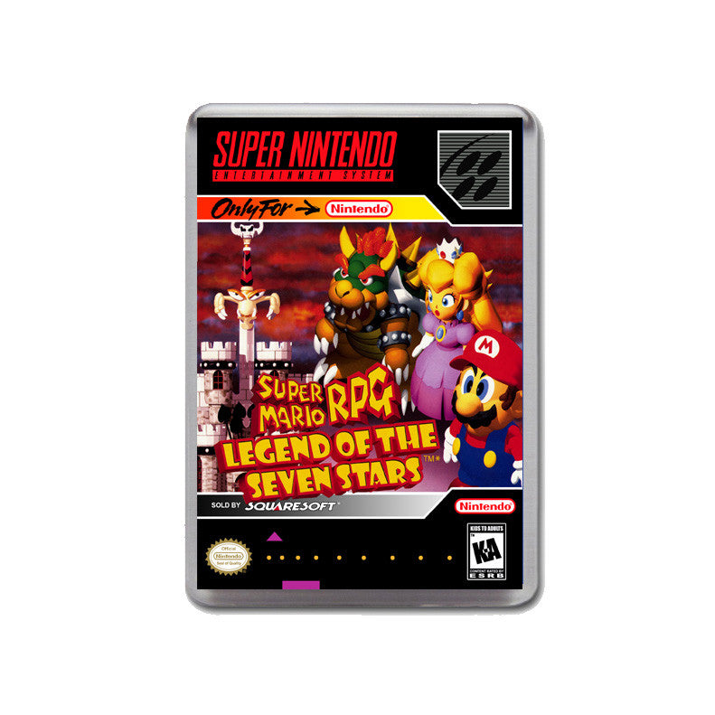 Super Mario Rpg - SNES GAME inspired Retro Gaming Magnet