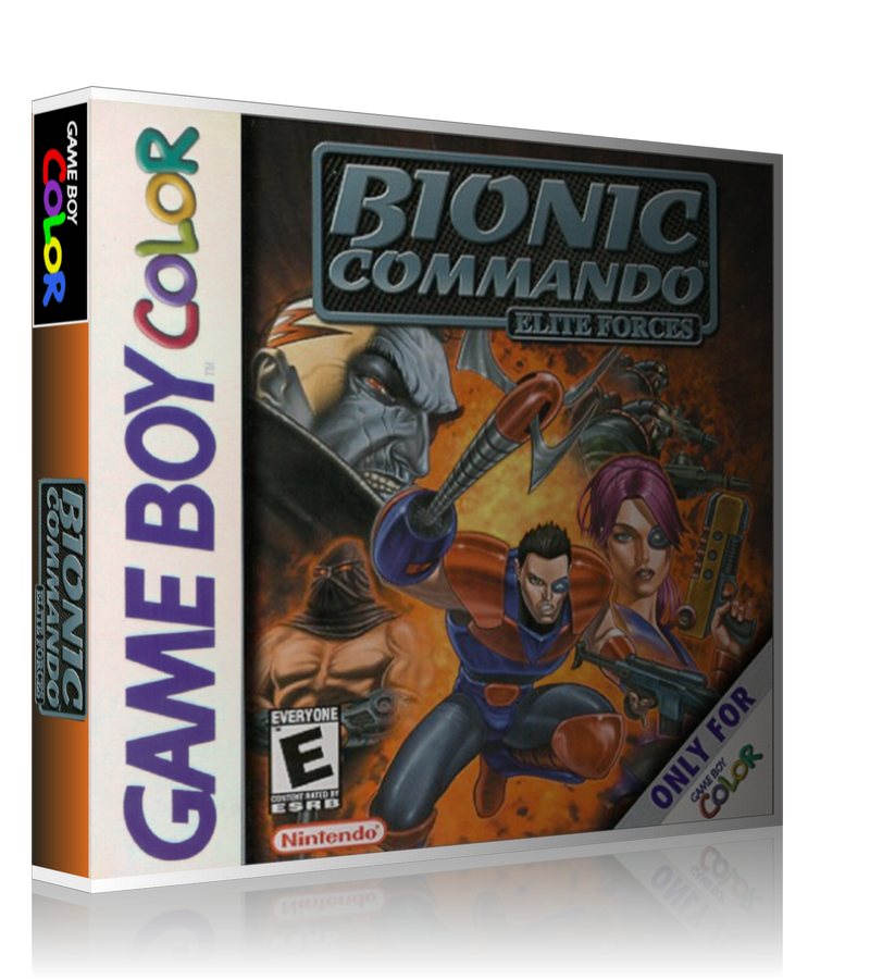 Gameboy Color Bionic Commando Elite Forces Game Cover To Fit A UGC Sty