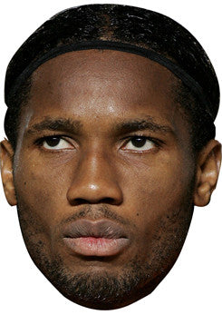 Didier Drogba FOOTBALL 2018 Celebrity Face Mask Fancy Dress Cardboard