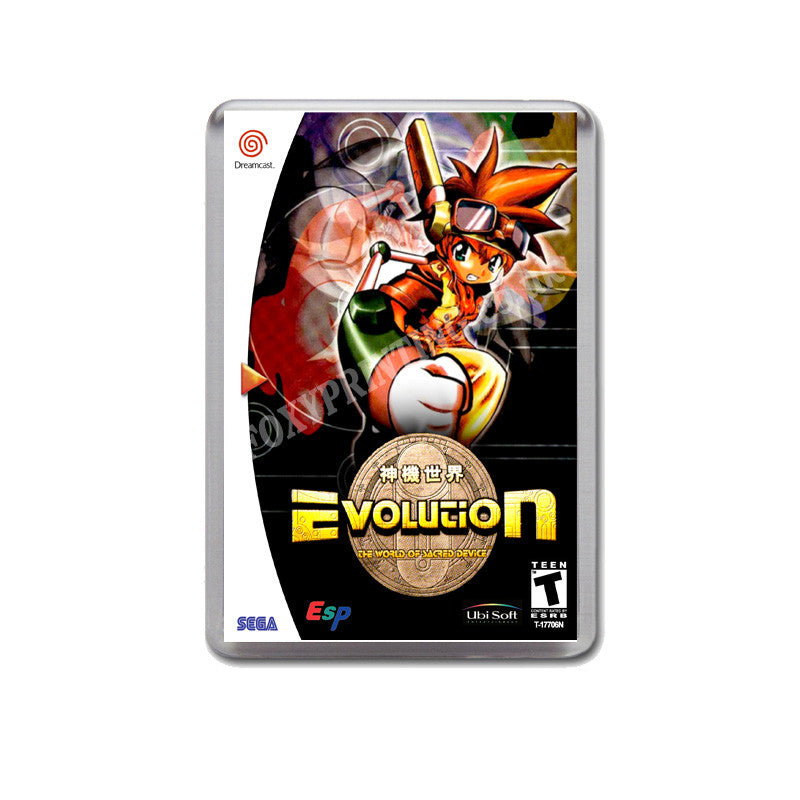 Evolution Sega Dreamcast Style Inspired Retro Game Magnet