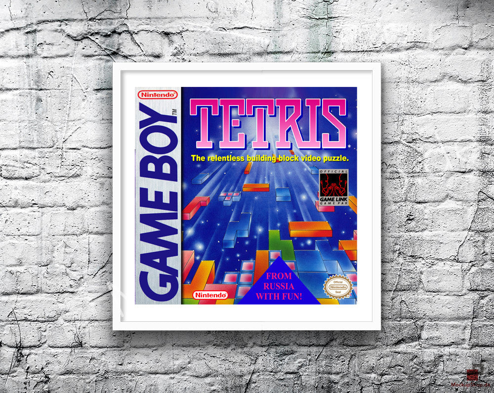 Tetris 2 Game Style Inspired Retro Gaming Poster A2 A3 Or A4