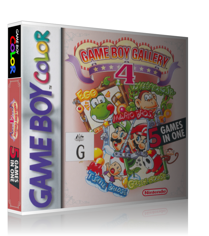 Gameboy Color Game Boy Gallery 4 Game Cover To Fit A UGC Style Replace