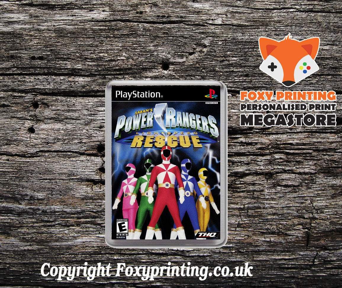 Power Rangers Light Force Rescue - PS1 Playstation 1 Game Inspired Ret