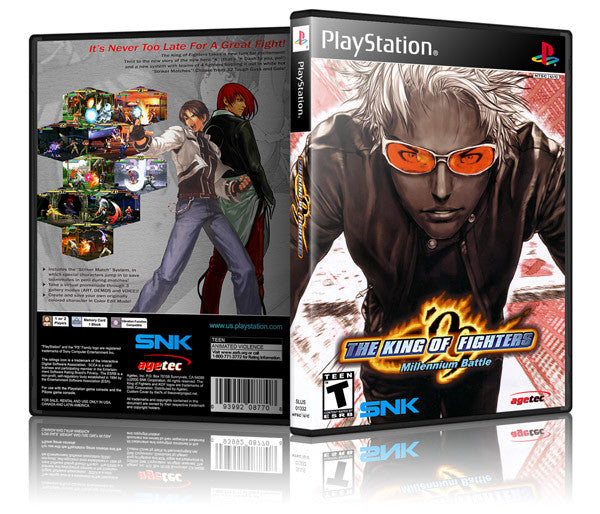 King Of Fighters Game Cover To Fit A PS1 PLAYSTATION Style Replacement
