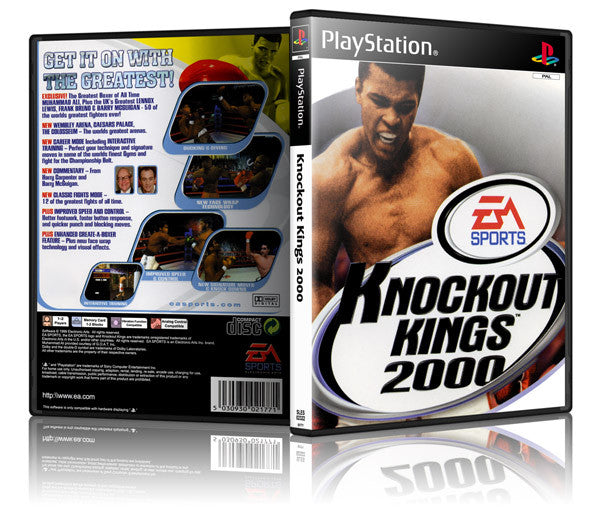 Knock Out King Game Cover To Fit A PS1 PLAYSTATION Style Replacement G
