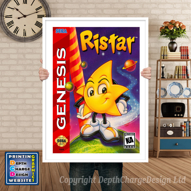 Ristar 2 - Sega Megadrive Inspired Retro Gaming Poster A4 A3 A2 Or A1