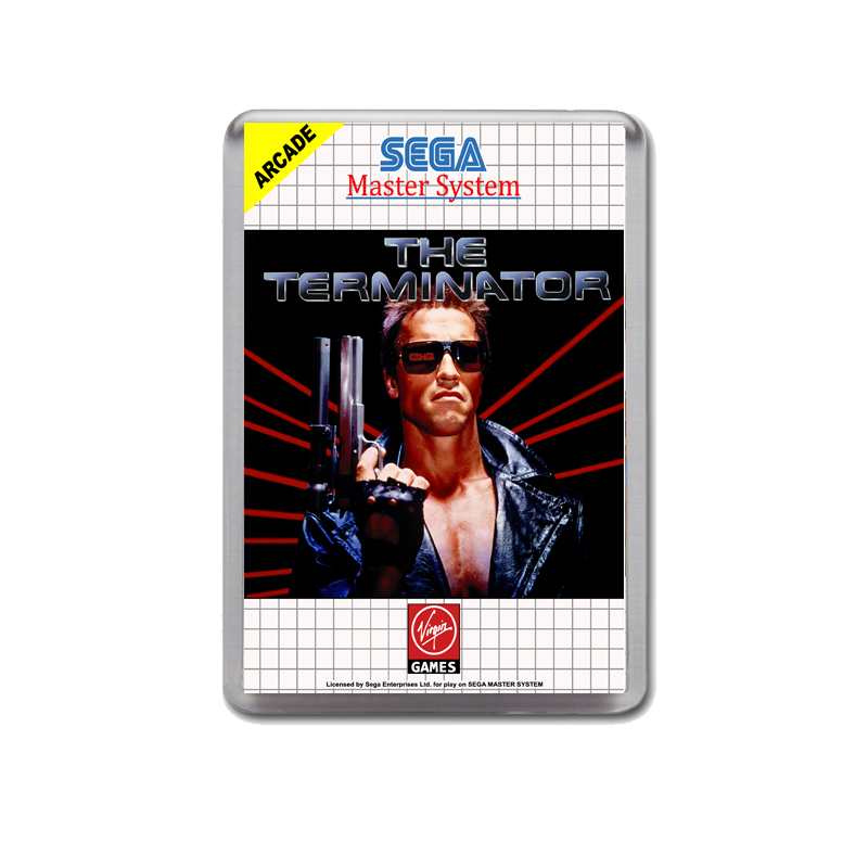 Terminator Sega Master System Game Inspired Fridge Magnet